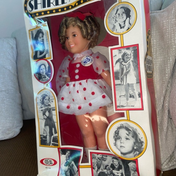 Toys | Shirley Temple Doll In Red And White | Poshmark